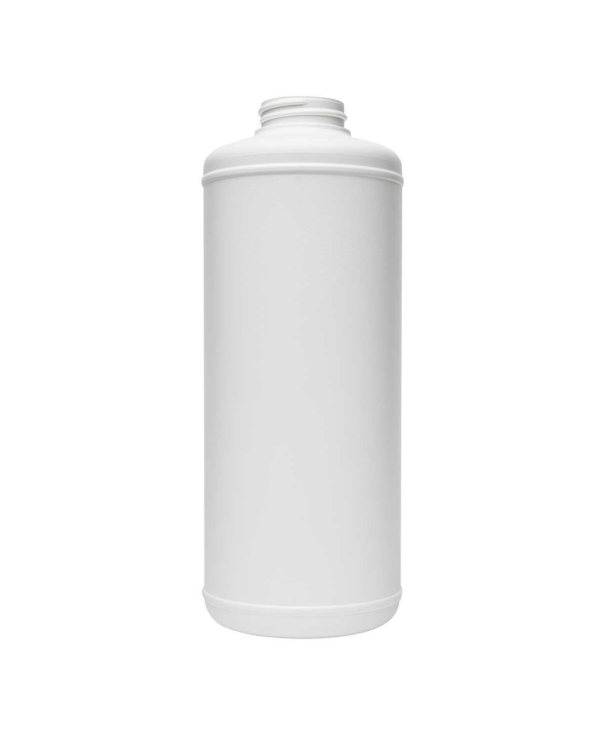 32oz 38-400 White HDPE Cylinder Round Bottle - Paramount Global