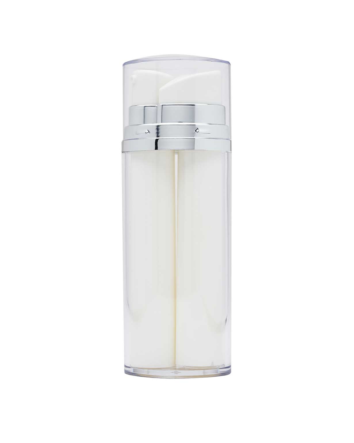 30ml White PP Dual Airless Chamber Bottle