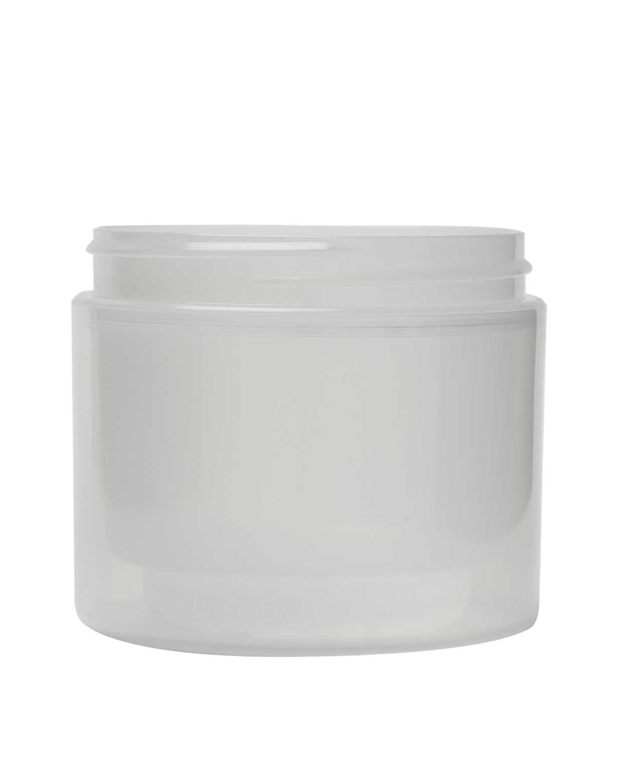 8oz 70-400 White PP Double Wall Round Base Jar