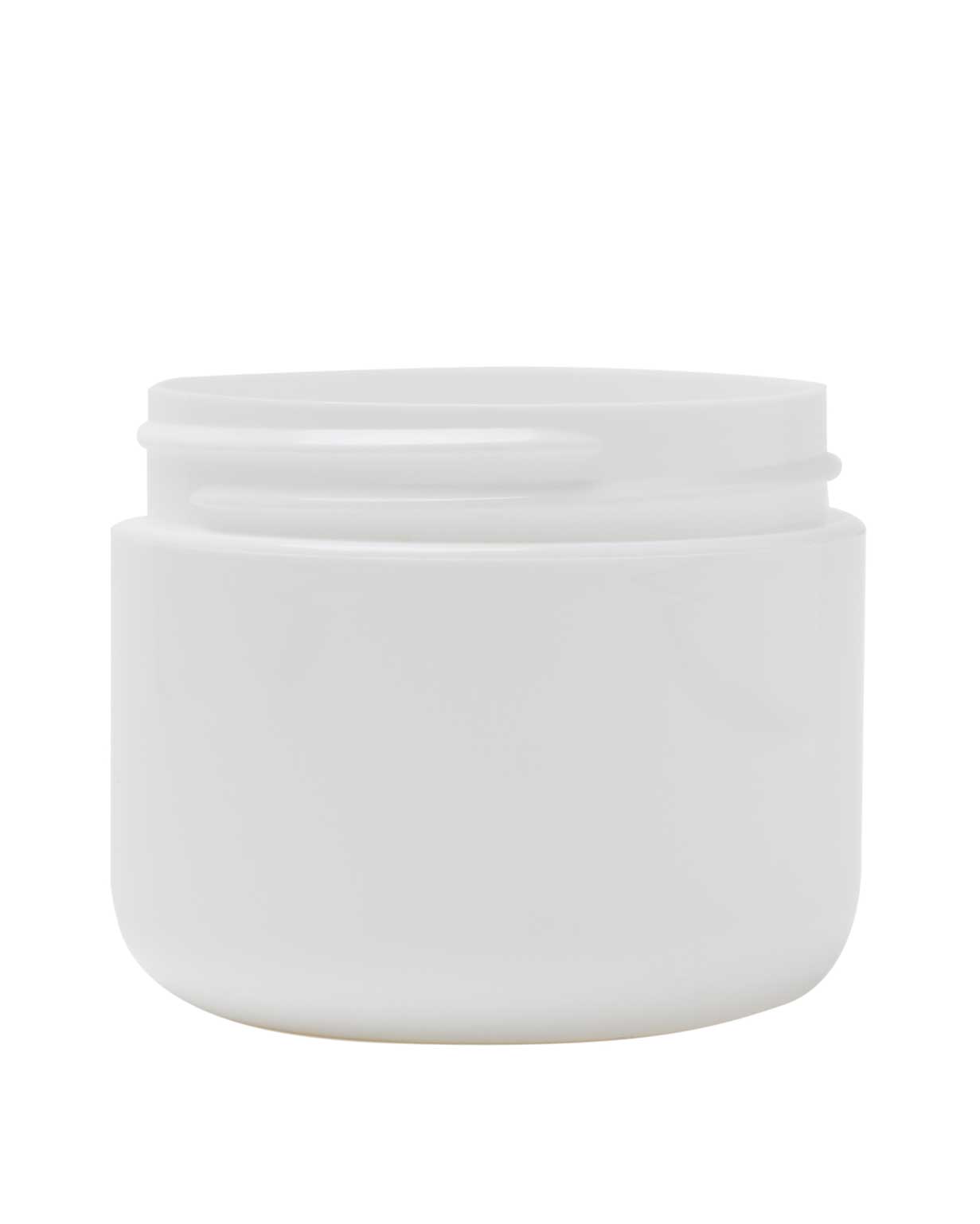 8oz 70-400 White PP Double Wall Round Base Jar