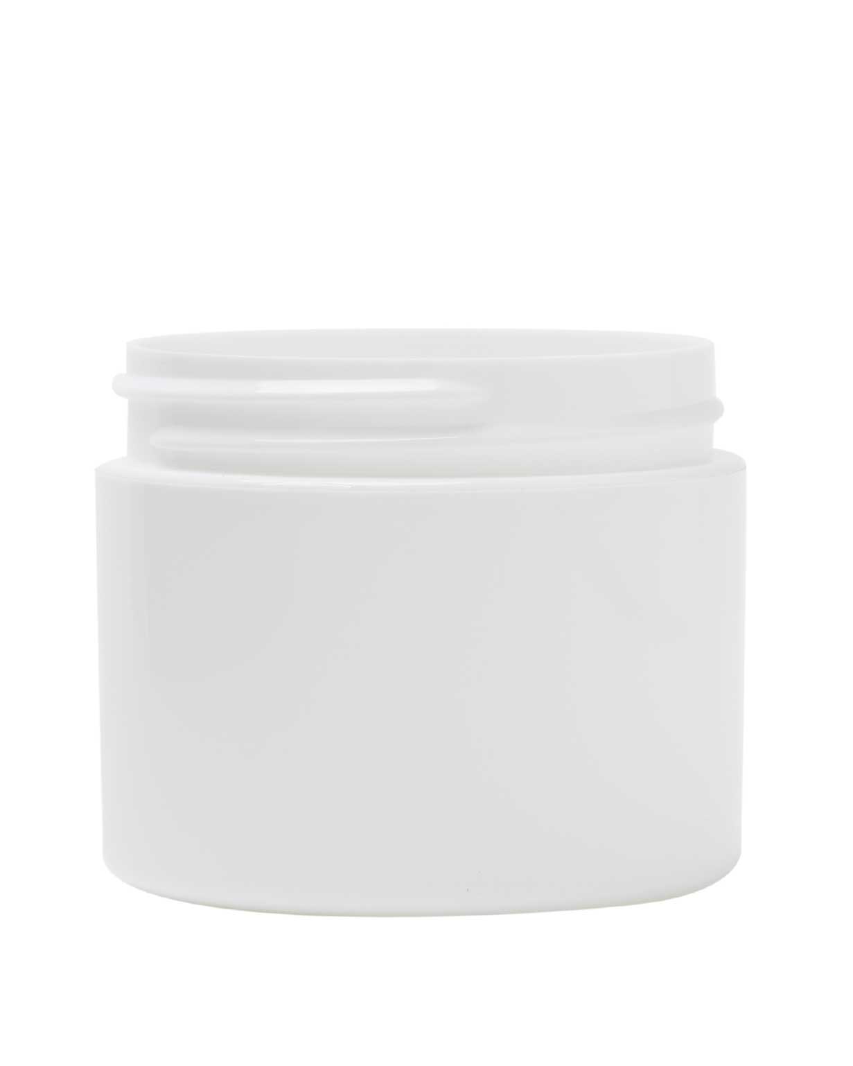 8oz 70-400 White PP Double Wall Round Base Jar